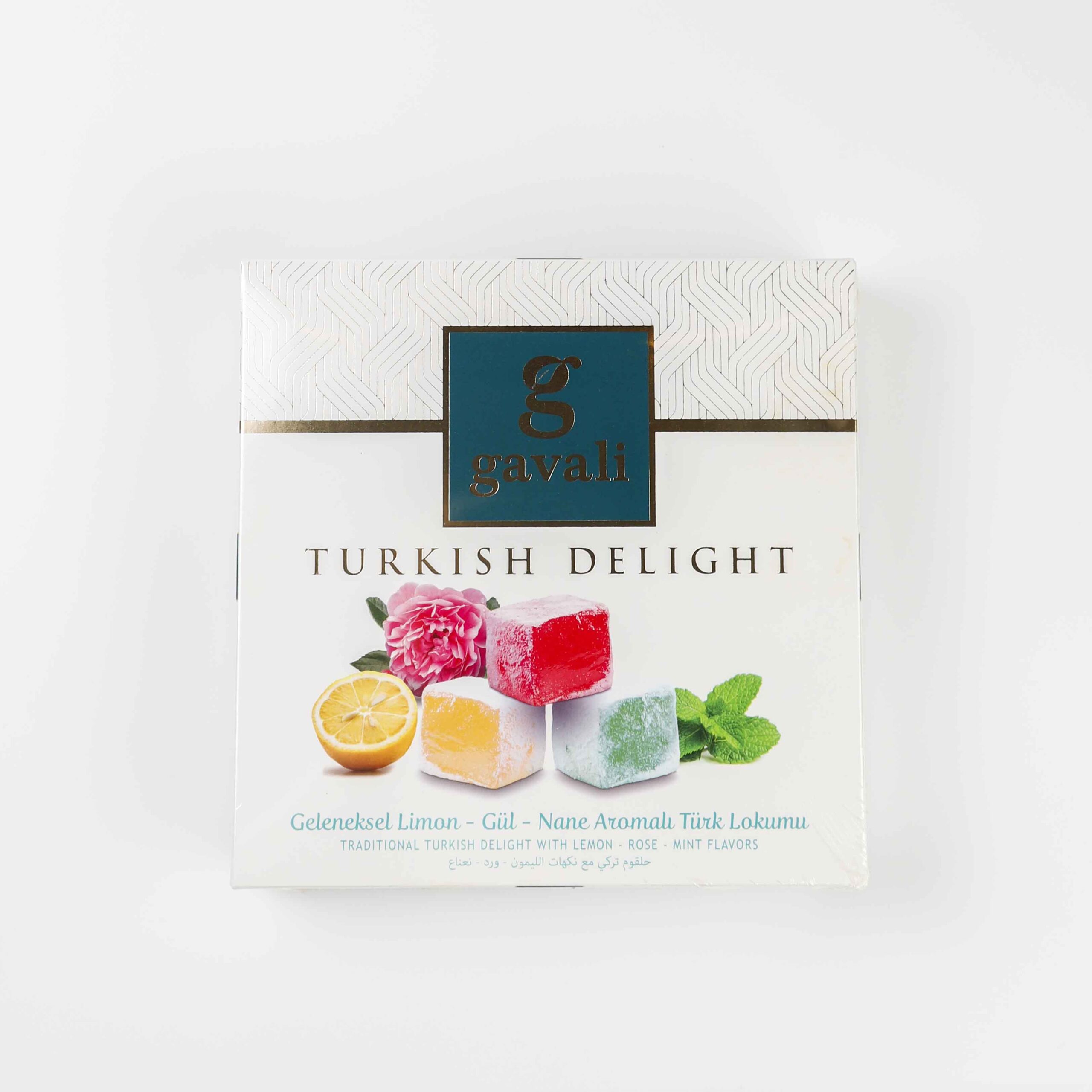 Turkish Delight With Lemon-Rose-Mint Flavors 200 gr. - Gavali