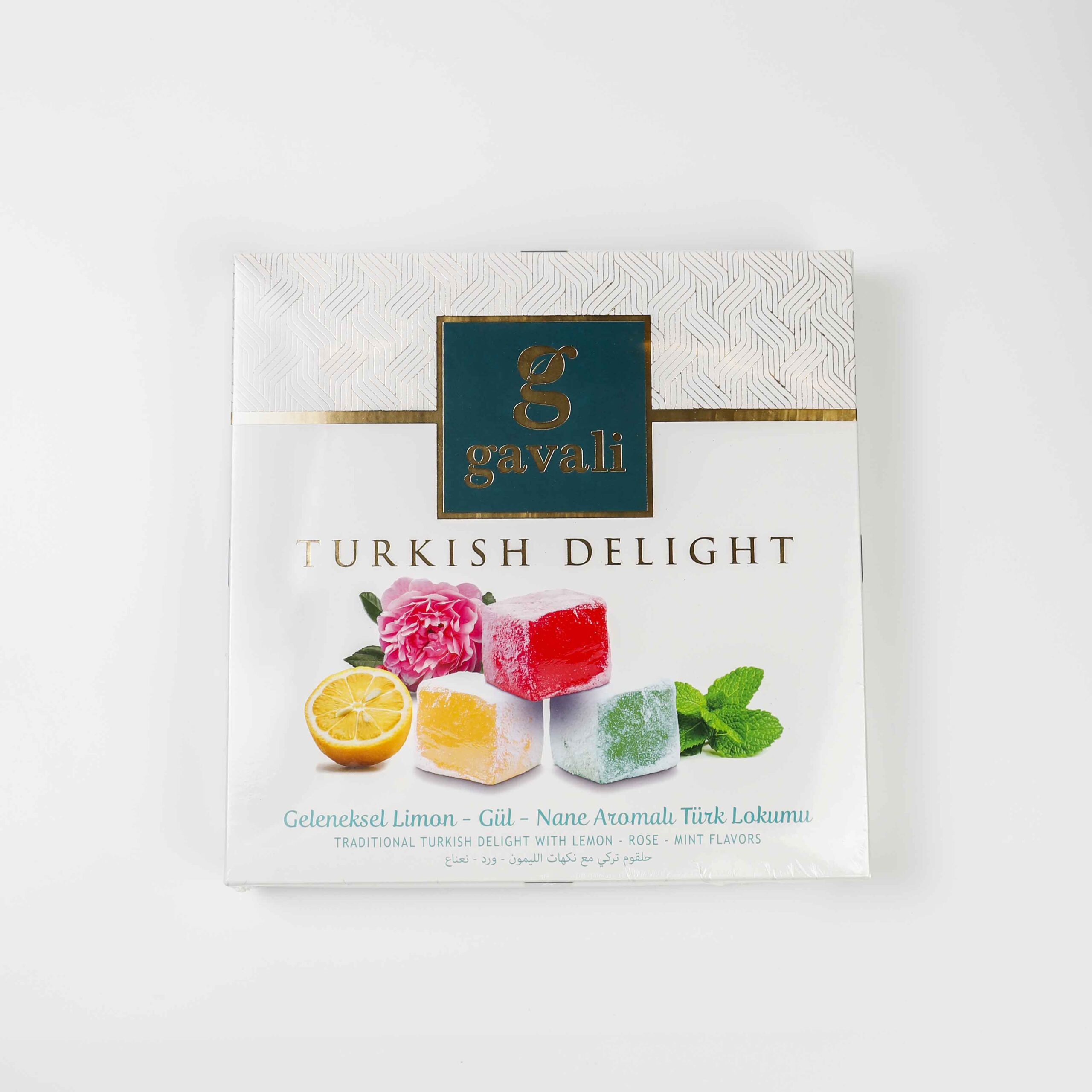 Turkish Delight With Lemon-Rose-Mint Flavors 600 gr. - Gavali
